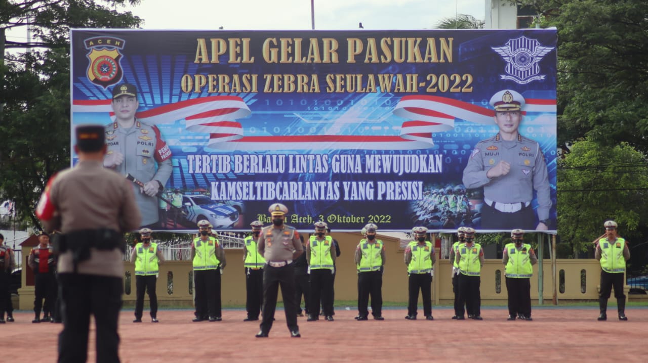 Polda Aceh Gelar Operasi Zebra Seulawah Mulai 3 Hingga 16 Oktober 2022 - News Banda Aceh