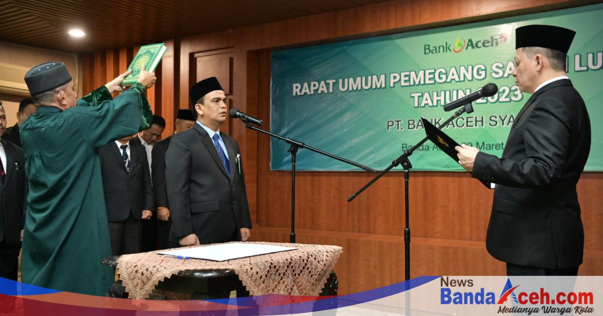 Penjabat Gubernur Aceh Lantik Muhammad Syah Sebagai Dirut BAS - News ...