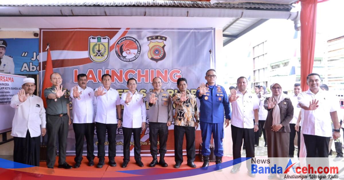 Polresta Banda Aceh Luncurkan Kampung Bebas Narkoba di Lampulo - News Banda Aceh