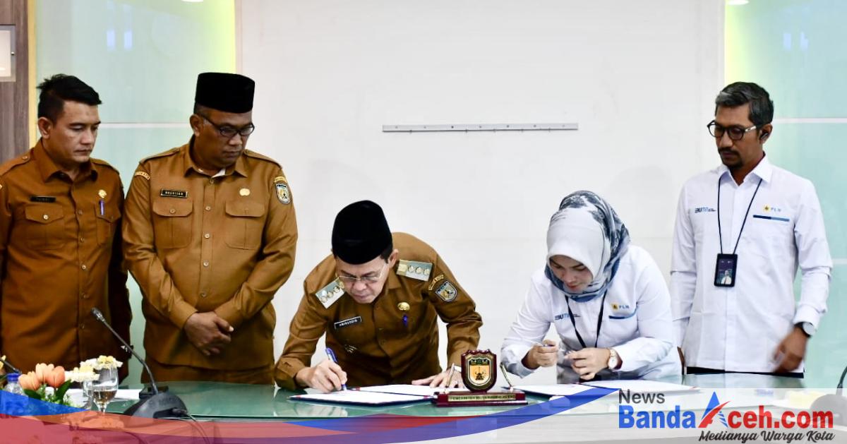 Pemko dan PT PLN Teken Perjanjian Kerjasama Pemungutan dan Penyetoran Pajak PJU - News Banda Aceh